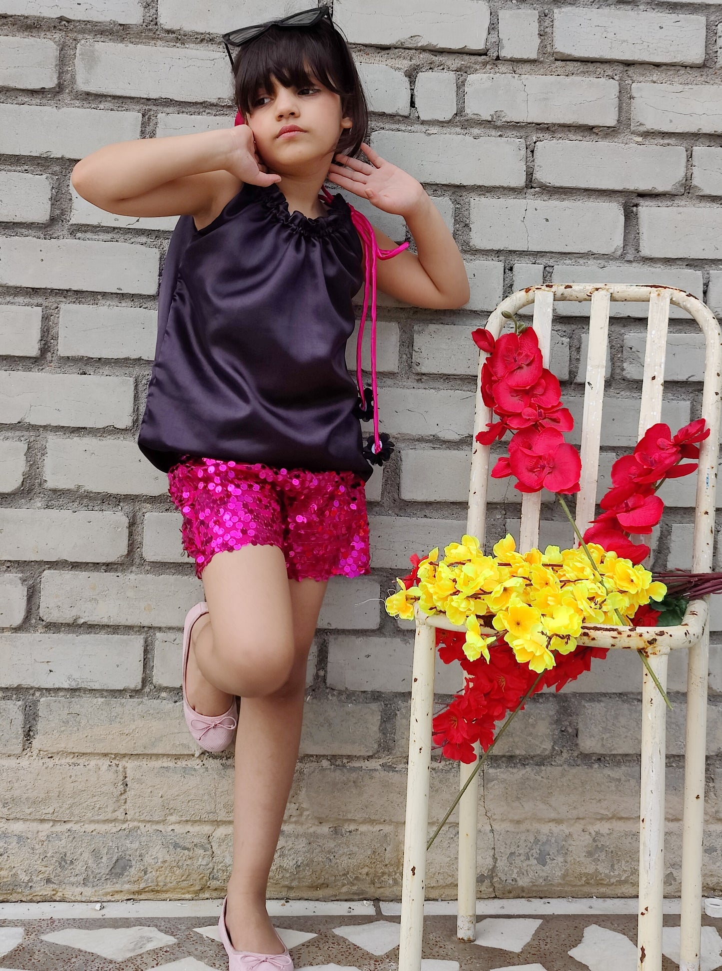 Flashy Glitz Shorts Set – ForeverKidz