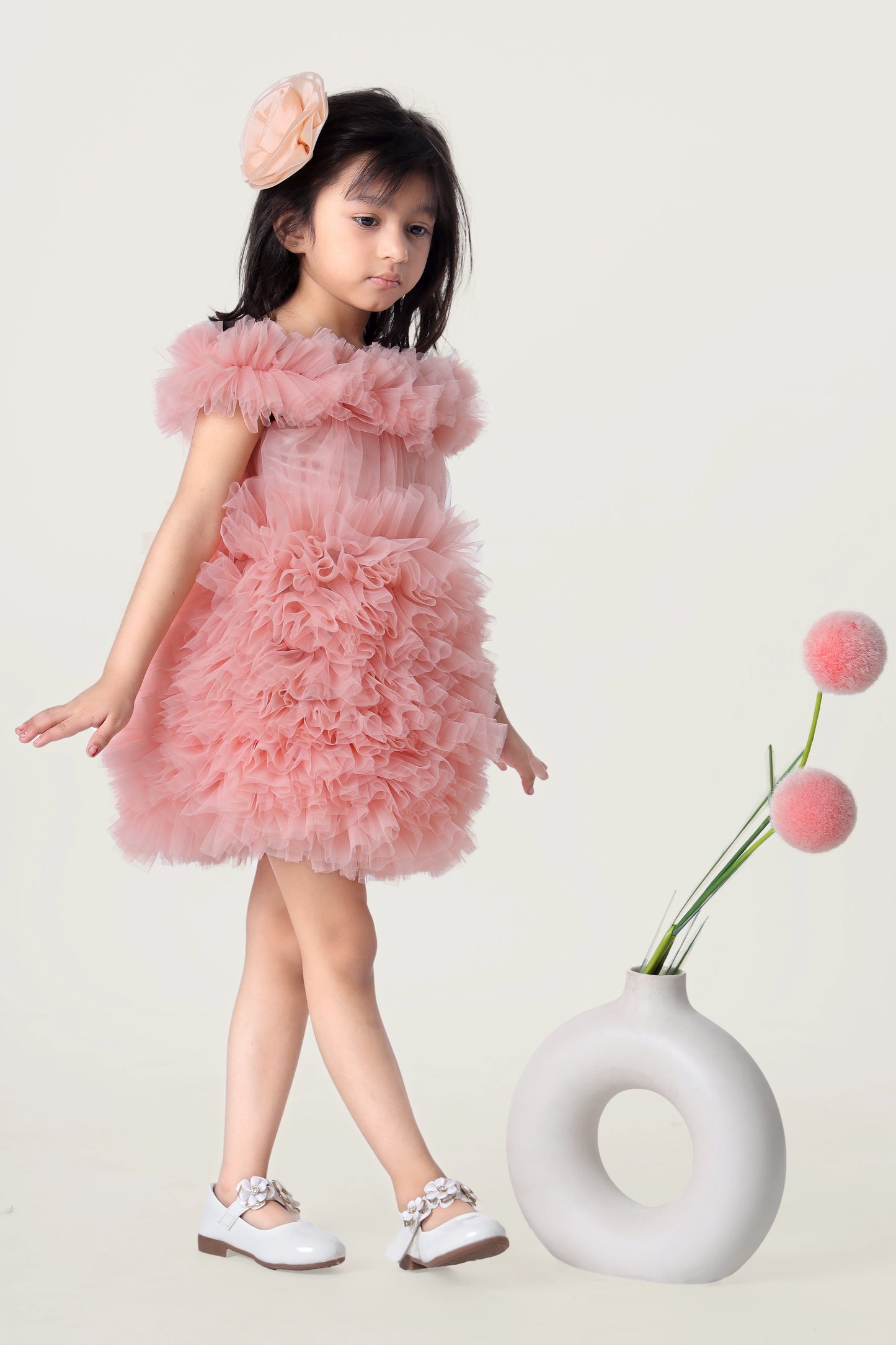 Peach Lemonade Ruffle Dress – ForeverKidz